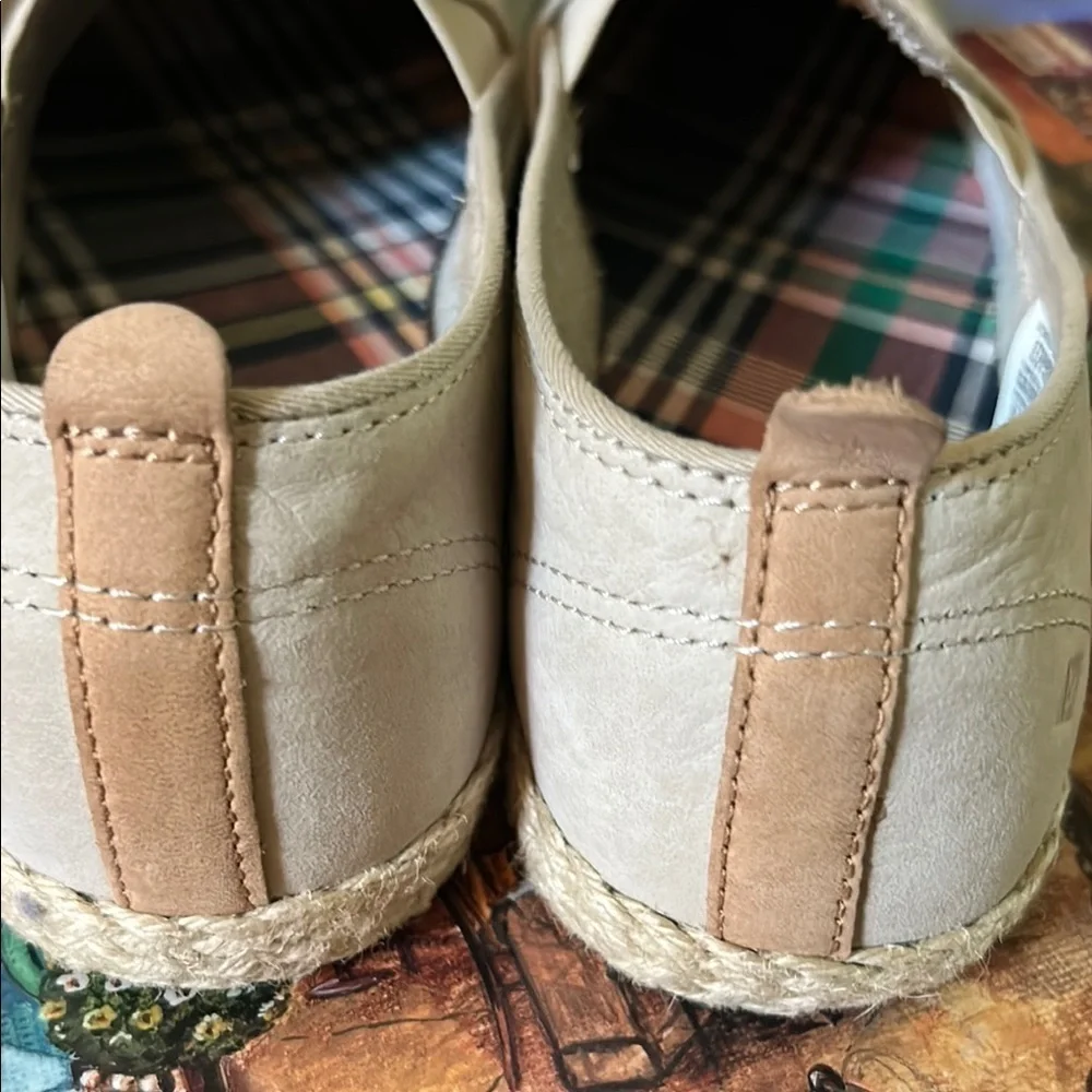 Sperry | Shoes | Sperry Top Siders Ecru Twin Gore Slipons With Jute ...